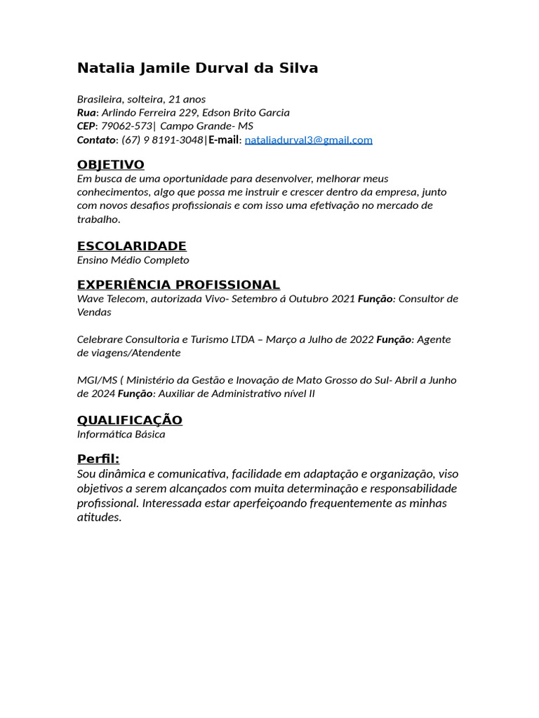 Curriculo 2024 | PDF