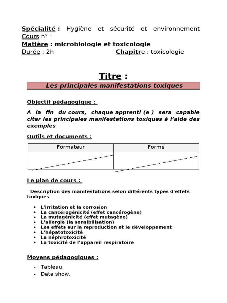 Effet Toxique | PDF
