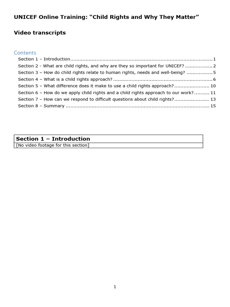 CRAWTM Video Transcripts | PDF