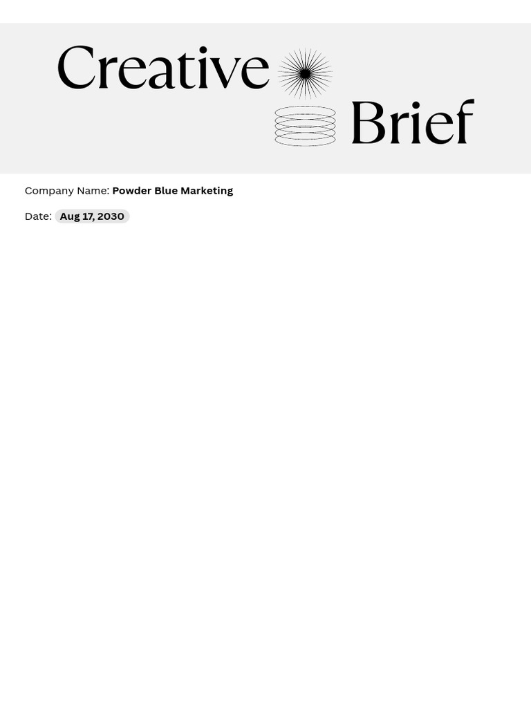 Creative Brief Doc - 20241011 - 230711 - 0000 | PDF
