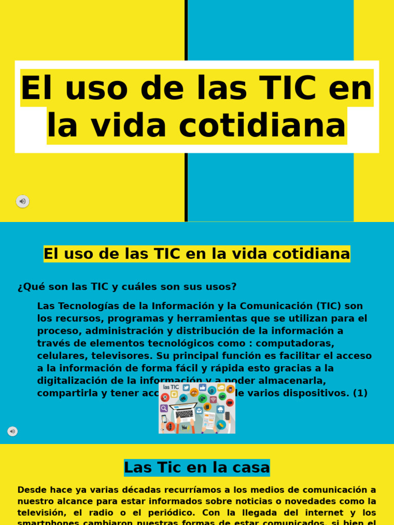 El Uso de Las TIC en La Vida Cotidiana | PDF | Tecnología de ...