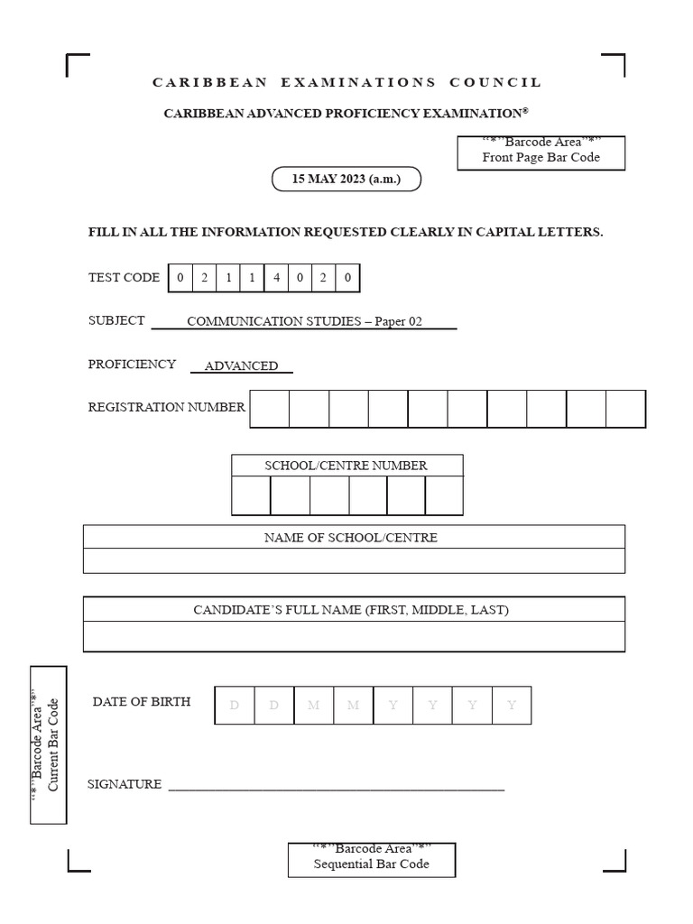 Communication Studies 2023 P2 | PDF