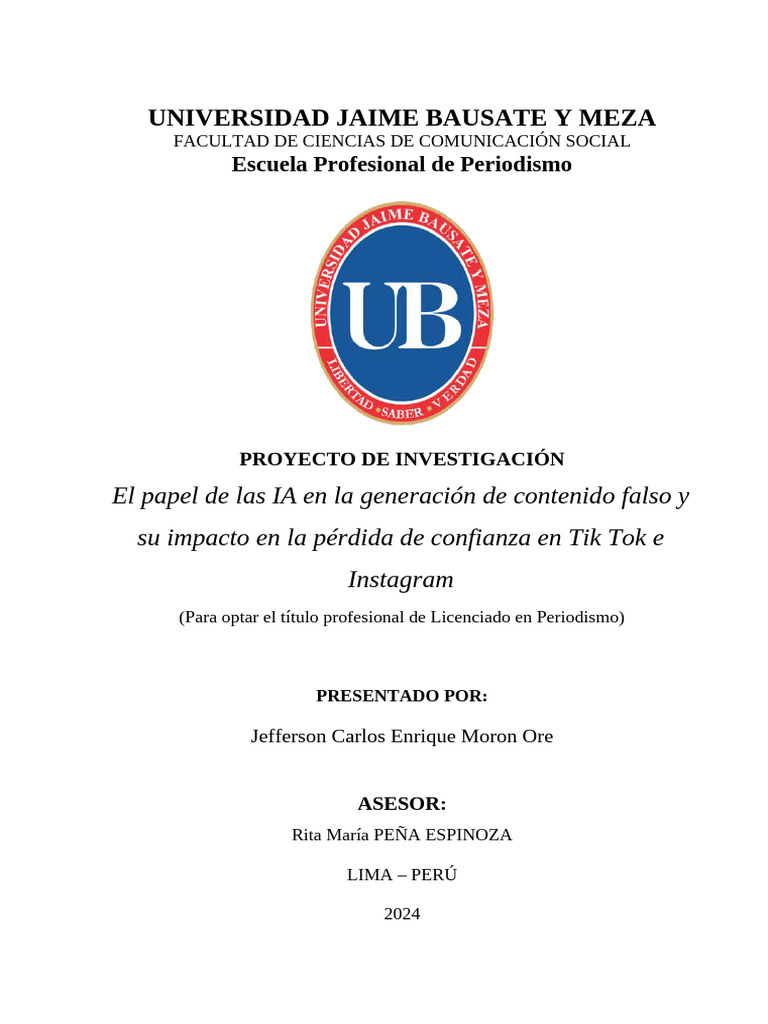 Plantilla Del Proyecto de Investigación | PDF