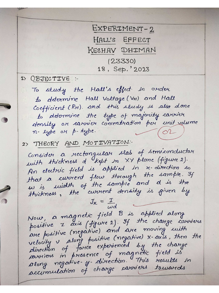 2.hall's Effect | PDF