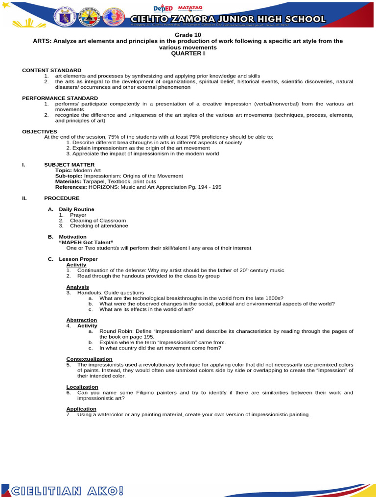 Arts - DLP - Aug 12 | PDF