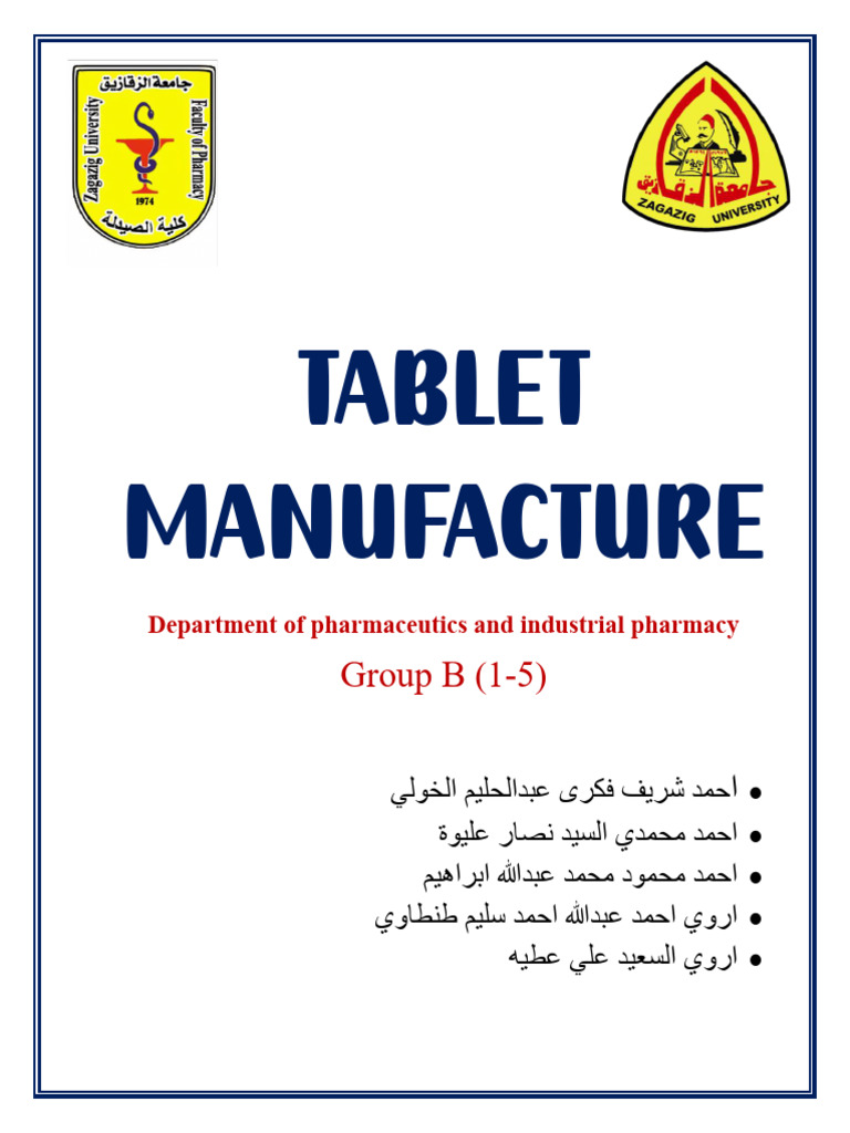 Tablet Manufacture | PDF