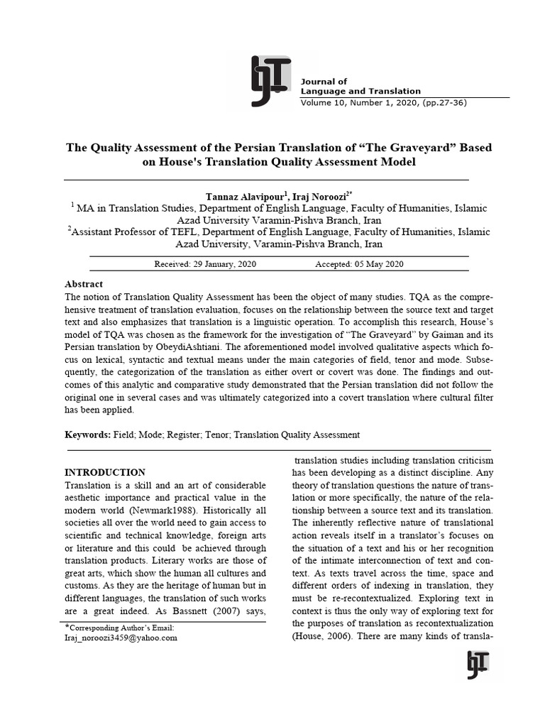 TTLT Volume 10 Issue 1 Pages 27-36 | PDF