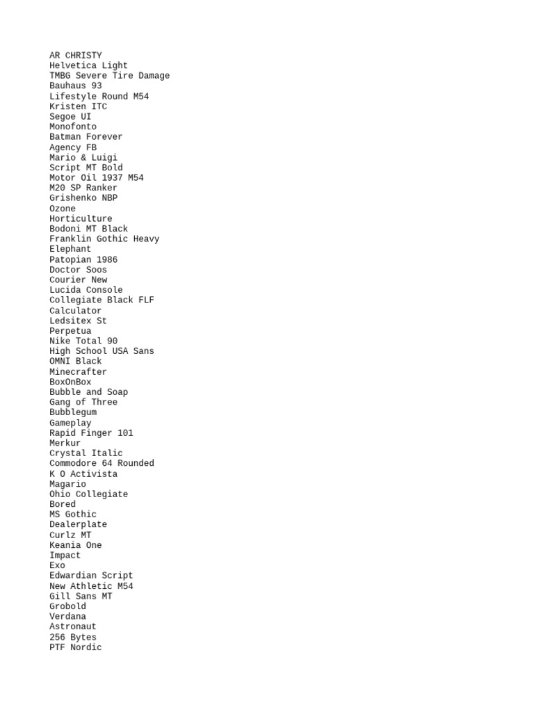 High School USA Sans Font Overview | PDF