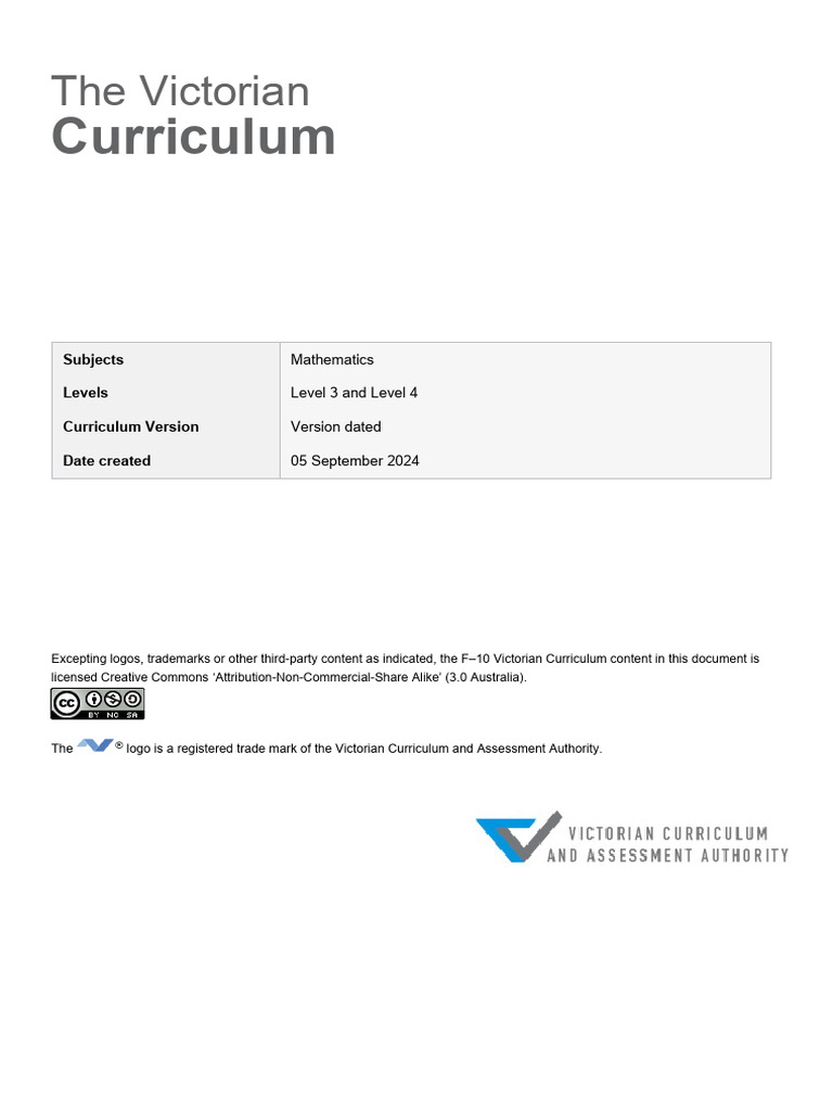 Victorian Curriculum | PDF