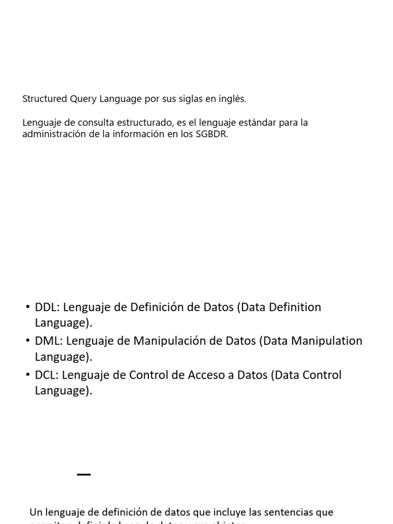 7.1 Introduccion A SQL 2 | PDF