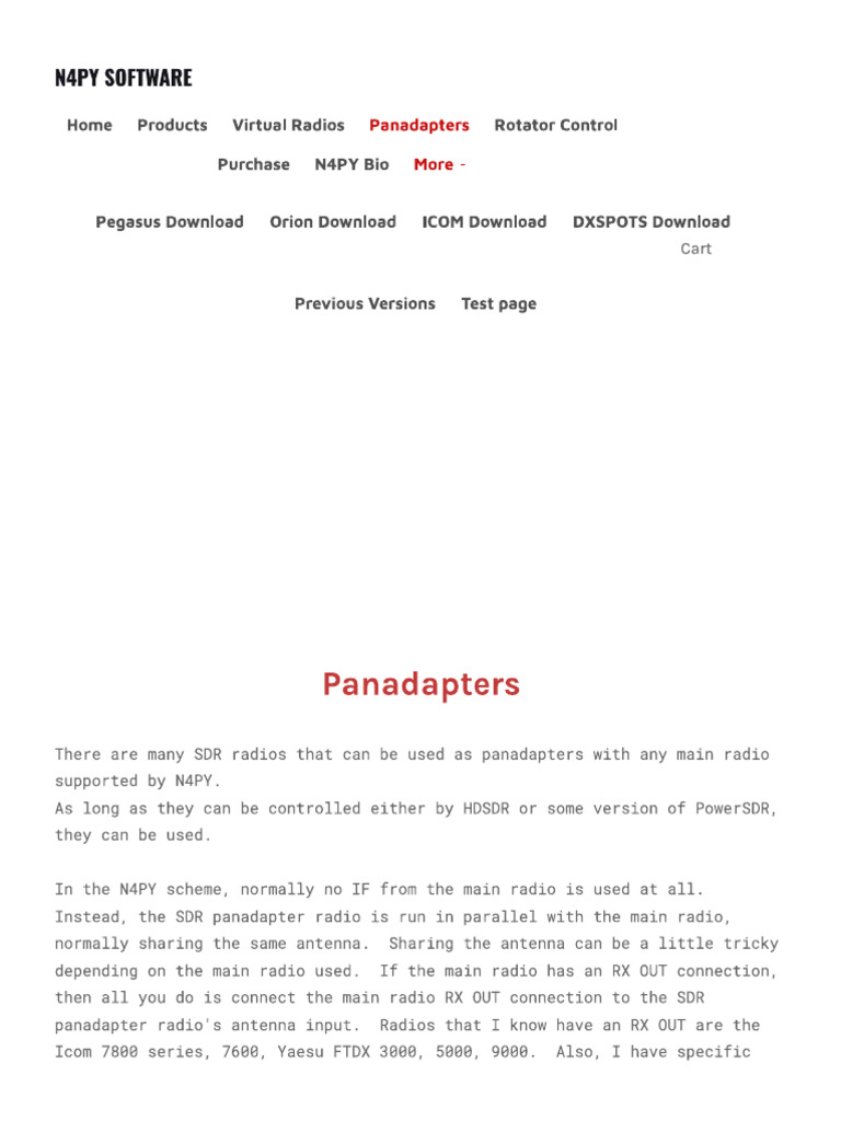 N4PY Panadapters | PDF