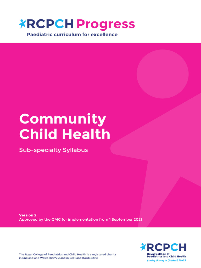 Sub-specialty-syllabus-community-child-health-v2-2021 | PDF