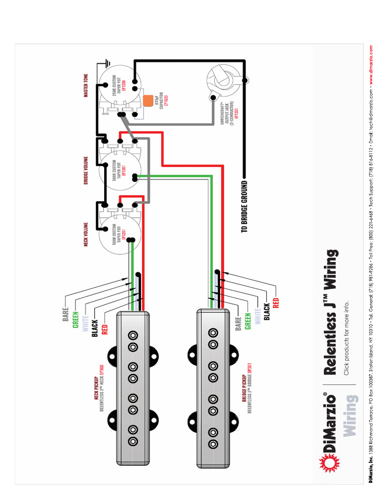 Diagrama Relentless DiMarzio | PDF Diagrama Relentless DiMarzio | PDF