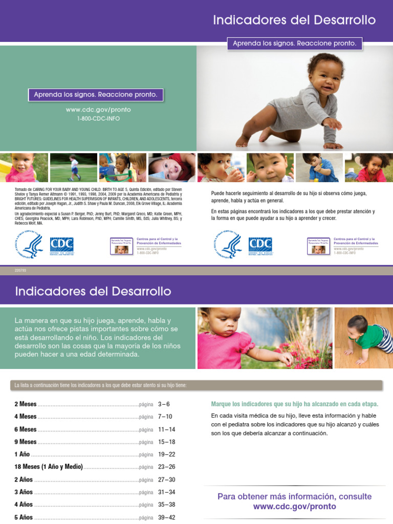 Indicadores Desarrollo CDC Usa | PDF