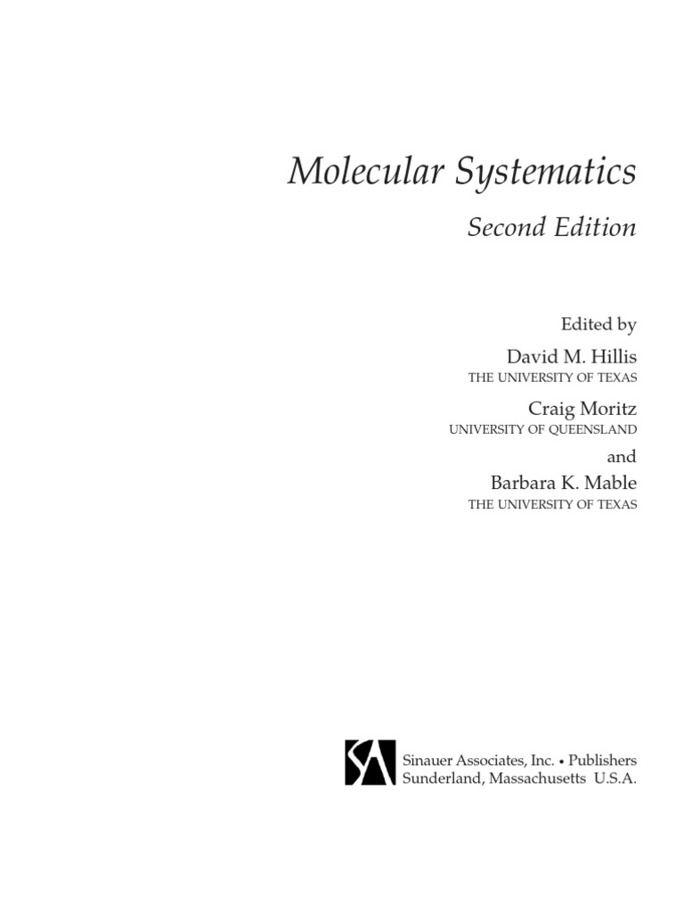 Molecular Systematics Second Edition 430egrx4cq | PDF