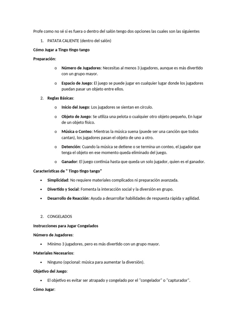 Juegos Tradicionales Andres Perdomo 9b | PDF