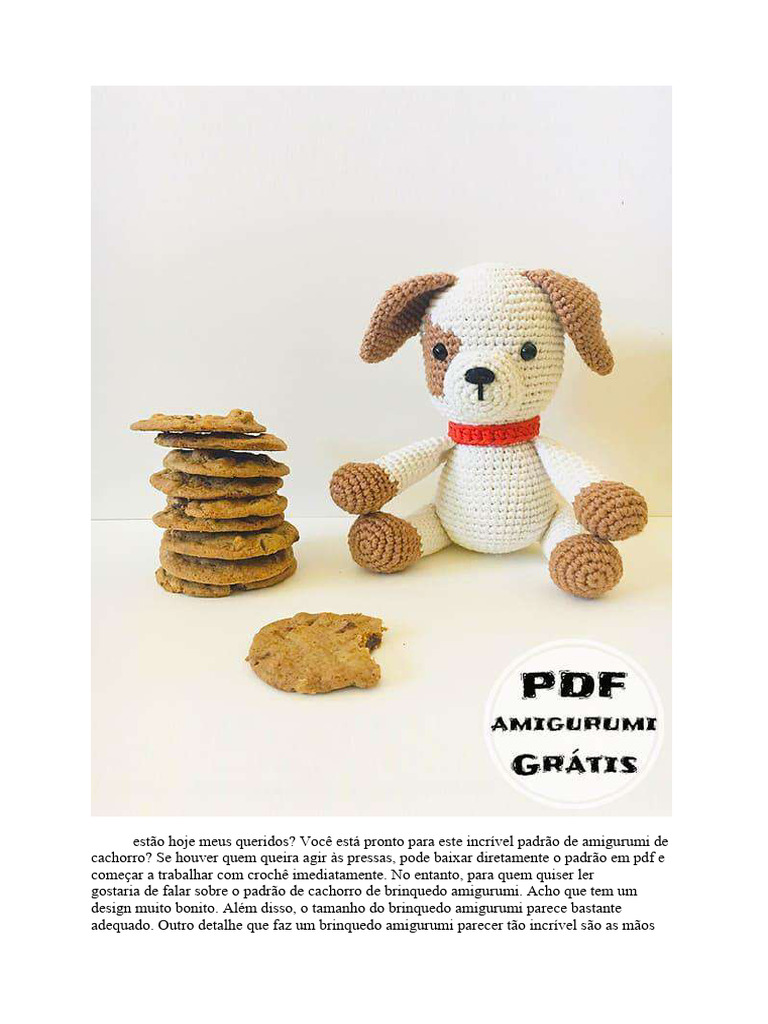 PDF Croche de Chip de Cachorro Receita de Amigurumi Gratis | PDF