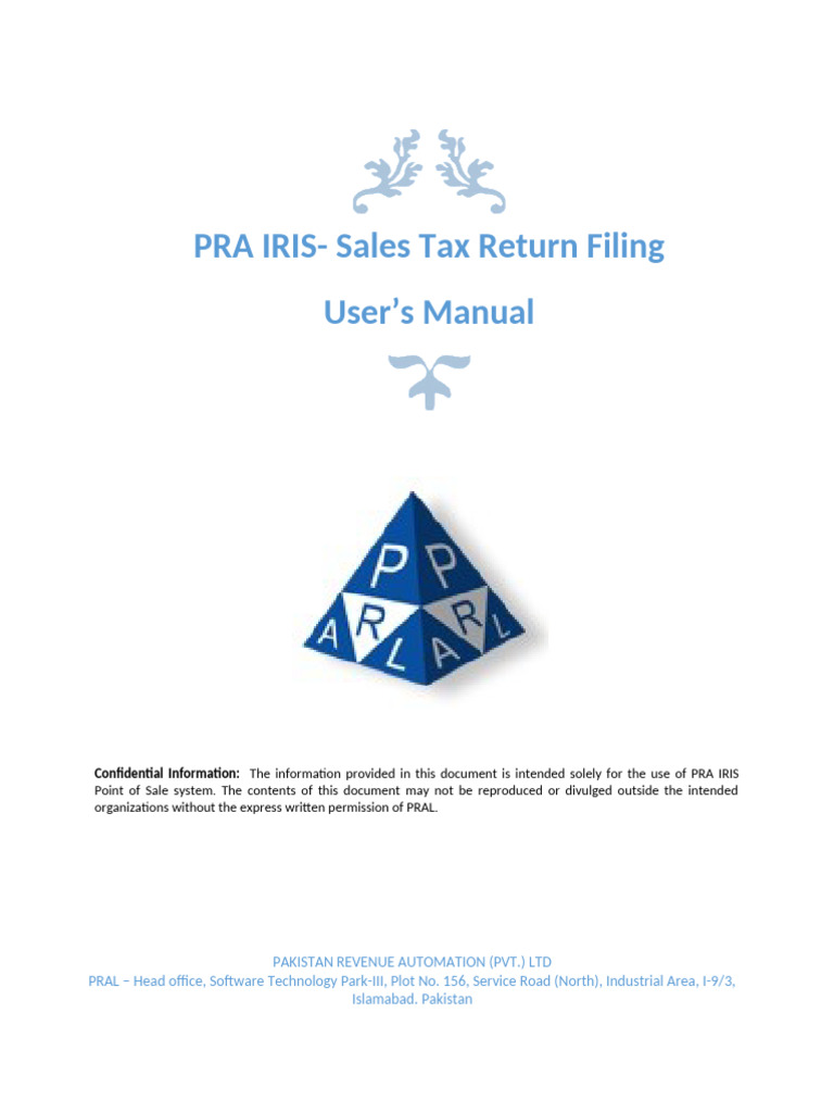 User Manual PRA IRIS STR (Revised Version 02) | PDF | Invoice | Button (Computing)