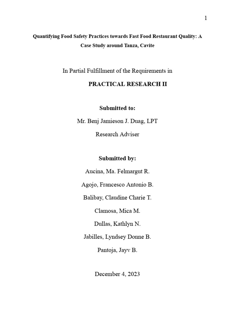 PR2 (Group 1) Official | PDF
