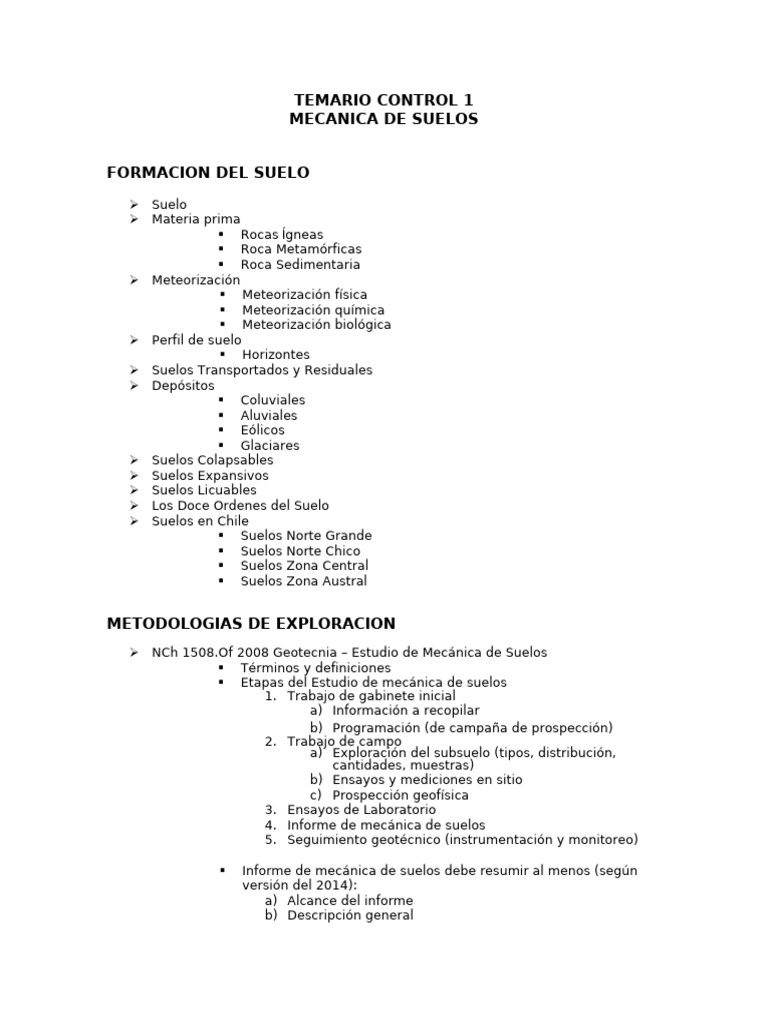 Temario Prueba | PDF