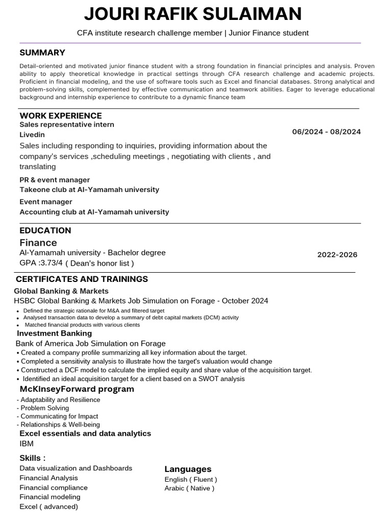 Jouri Cv Final Update | PDF