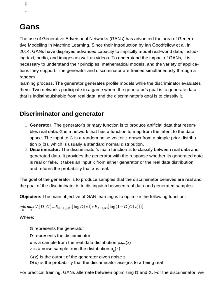 Gans Document | PDF