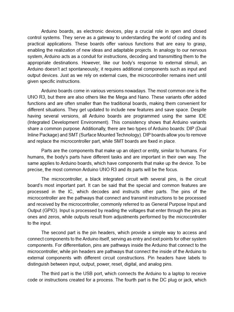 ARDUINO ASSIGNMENT | PDF