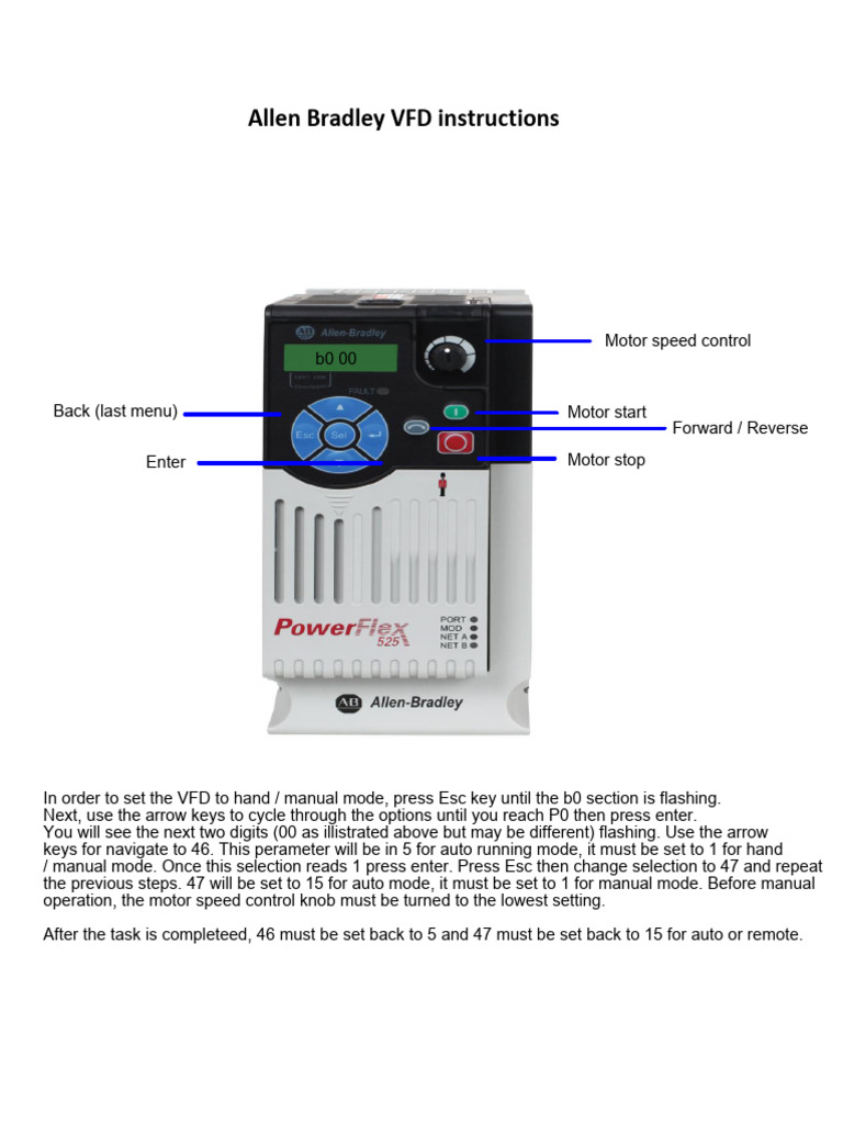 Allen Bradley VFD Instructions | PDF