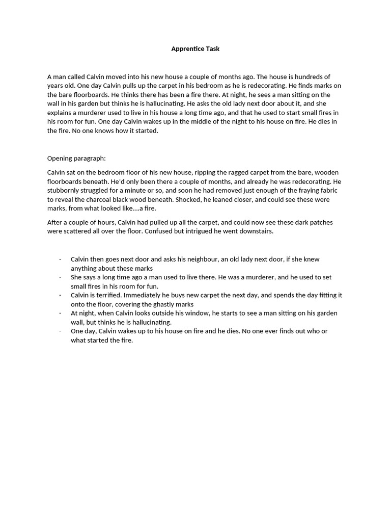 Apprentice Task | PDF