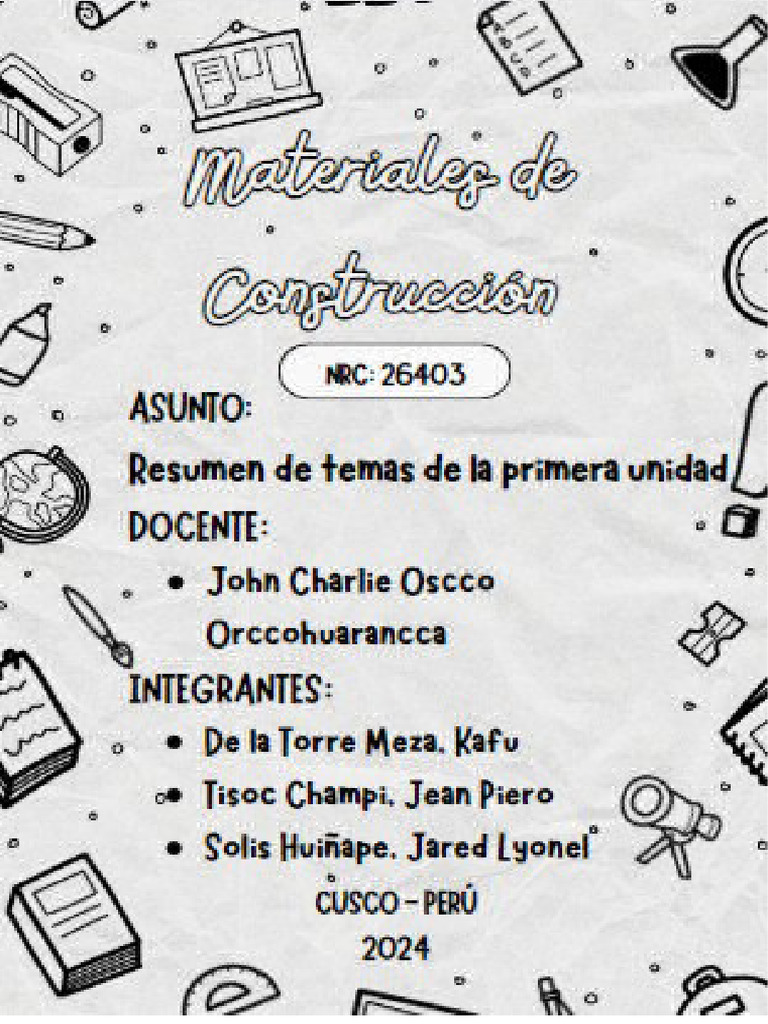 Materiales-Resumen de Las Unidades | PDF