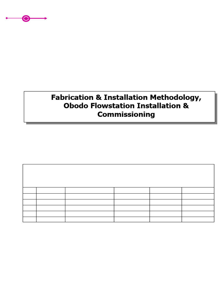 Fabrication & Installation Methodology | PDF | Pipe (Fluid Conveyance ...