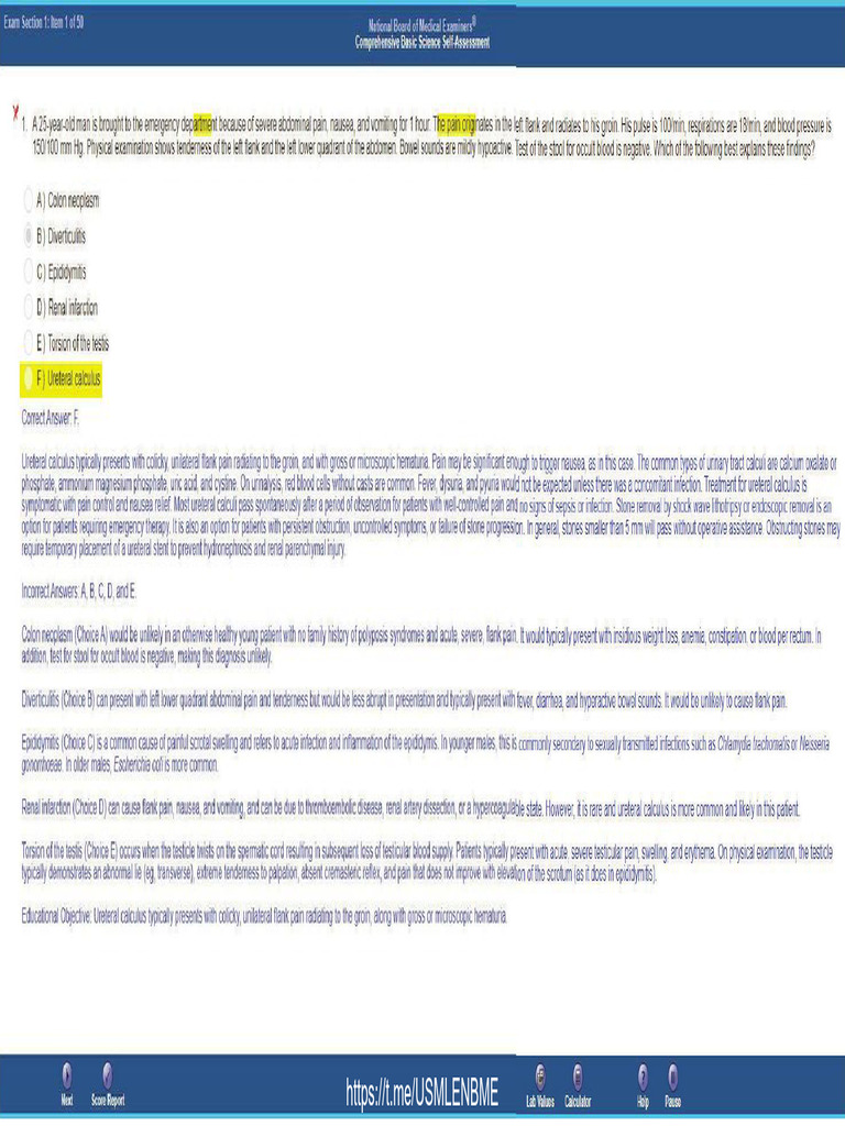 Nbme 28 Block 1 4 Answers | PDF
