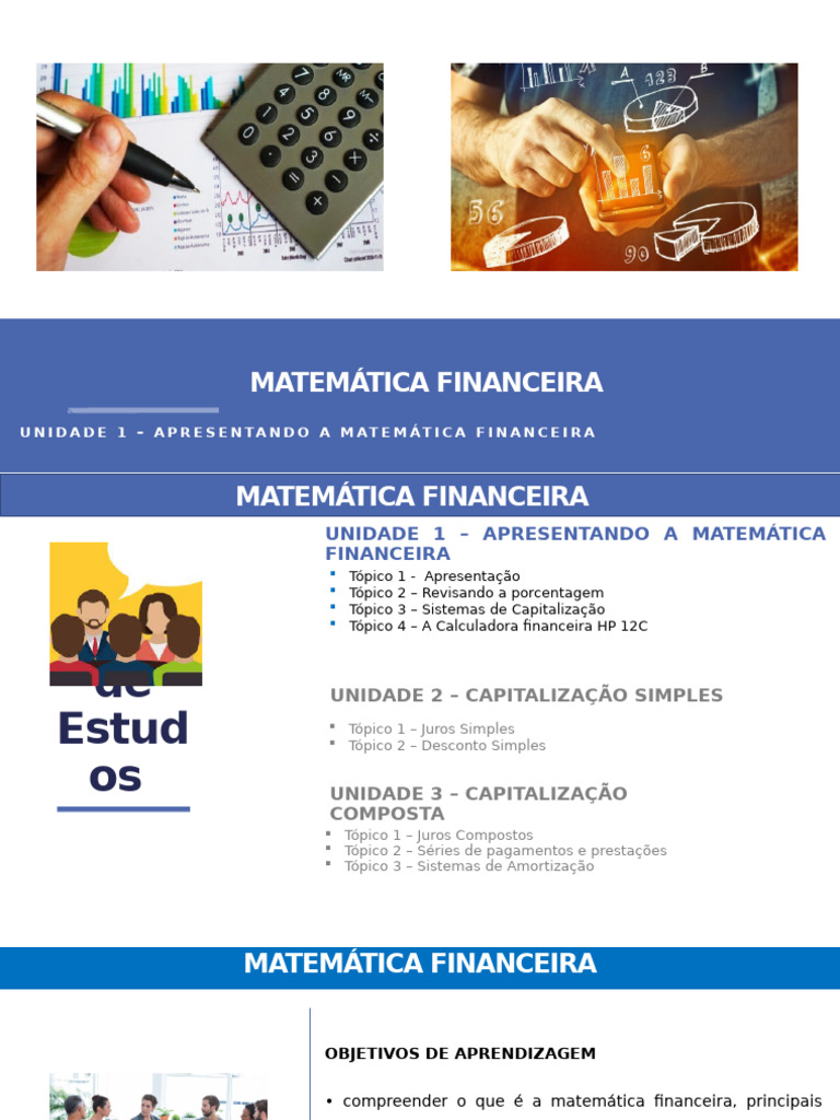 1 - Matemática Financeira - Unidade 01 | PDF