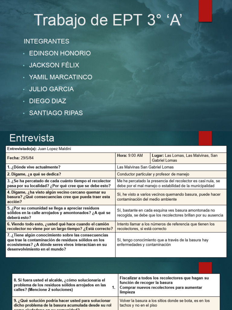 Trabajo de EPT 3° A'-1 | PDF | Residuos | Sector secundario de la economía