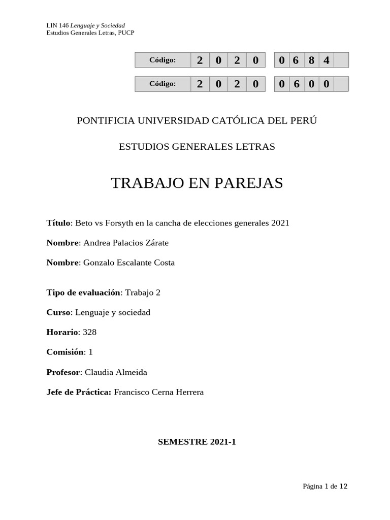 Trabajo 2 (LyS) | PDF