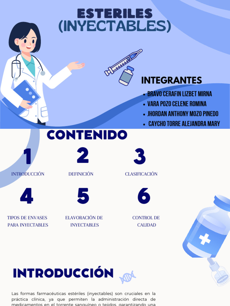 Esteriles (Inyectables) | PDF