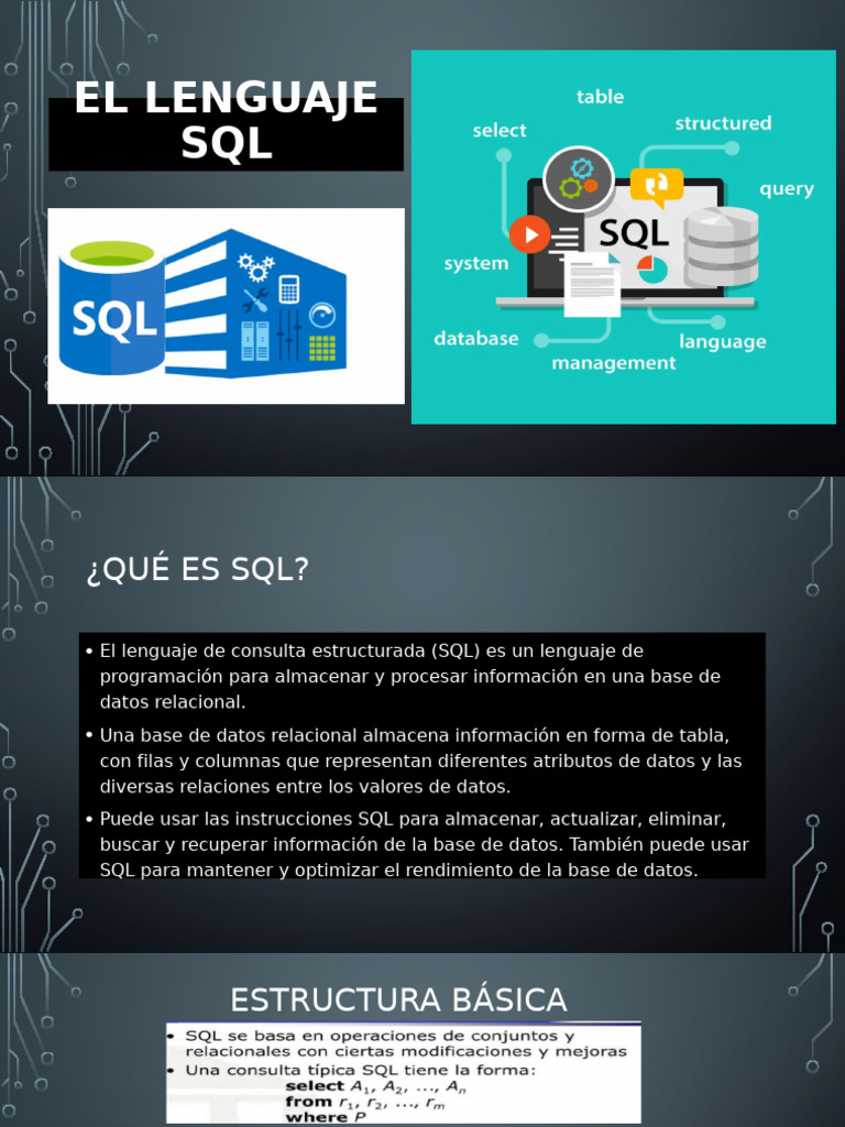 El Lenguaje SQL | PDF