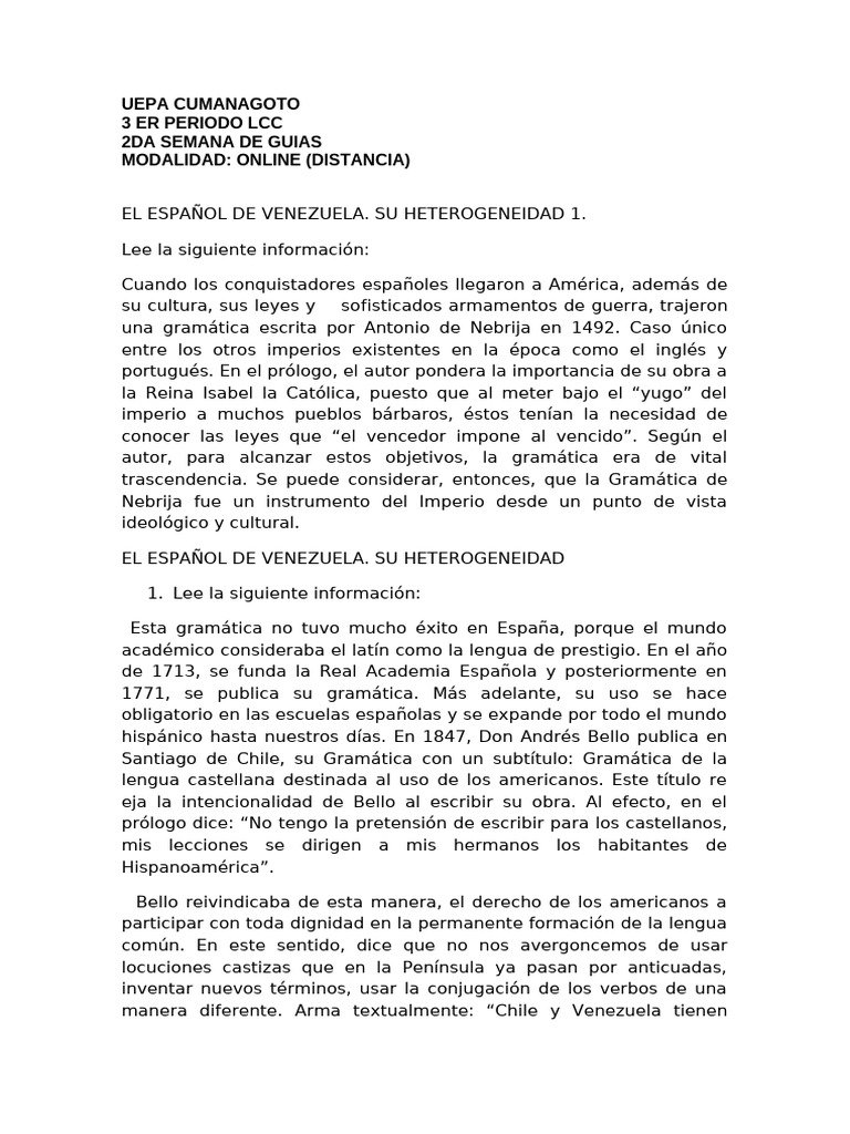 3erp LCC 2da Semana | PDF