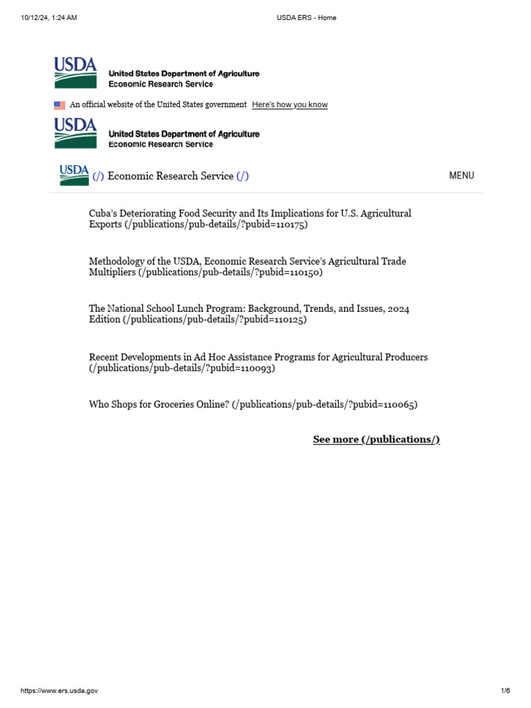 USDA ERS - Home | PDF