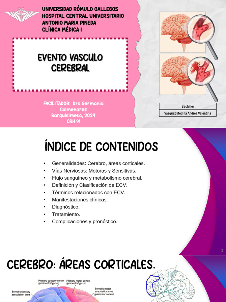 Evento Vasculo Cerebral: Universidad Rómulo Gallegos Hospital Central ...
