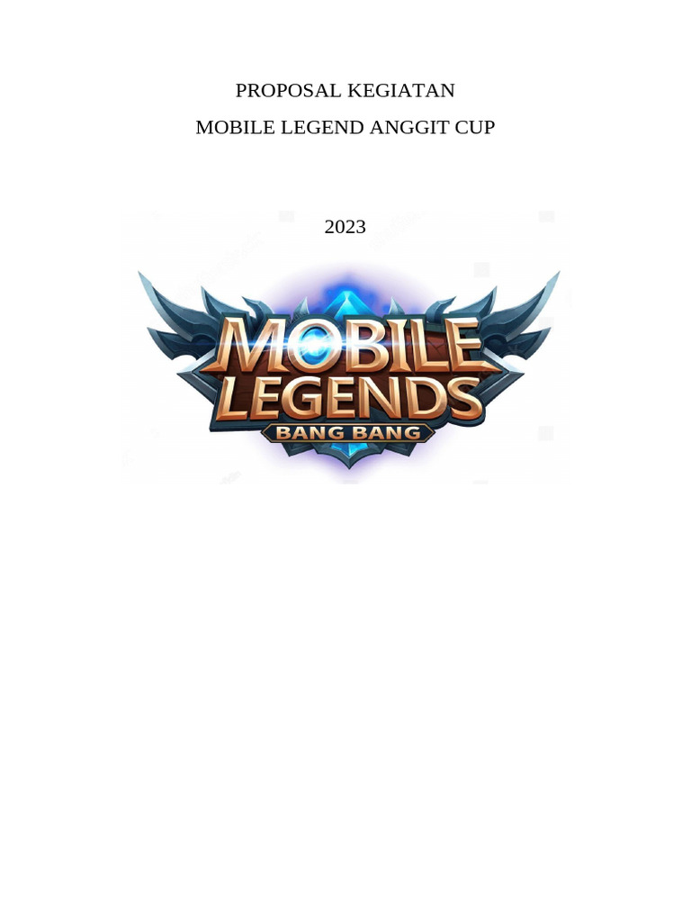 PROPOSAL_KEGIATAN ML Agggit Cup | PDF