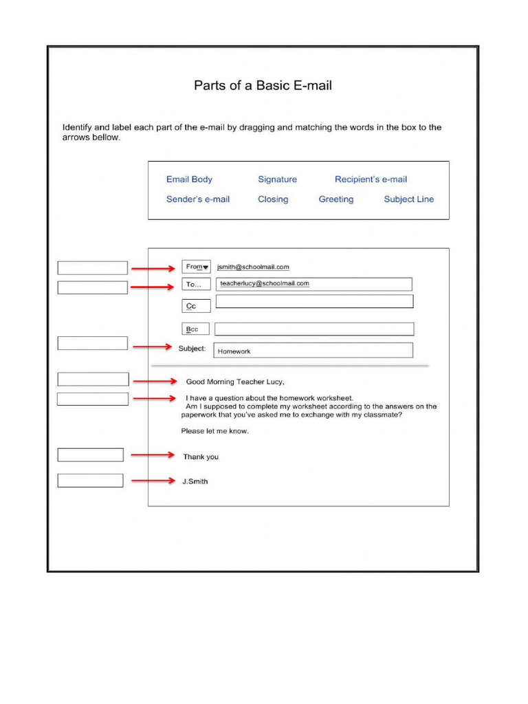 Parts of An Email | PDF
