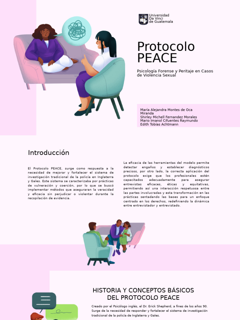 Presentación Protocolo PEACE | PDF