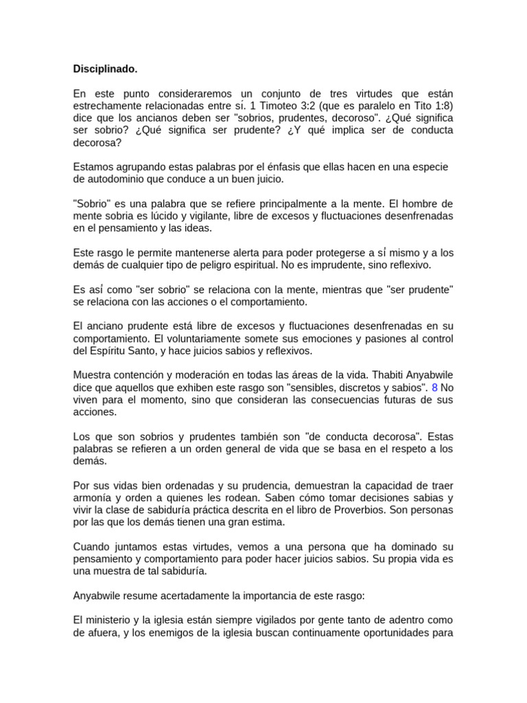 Disciplinado | PDF