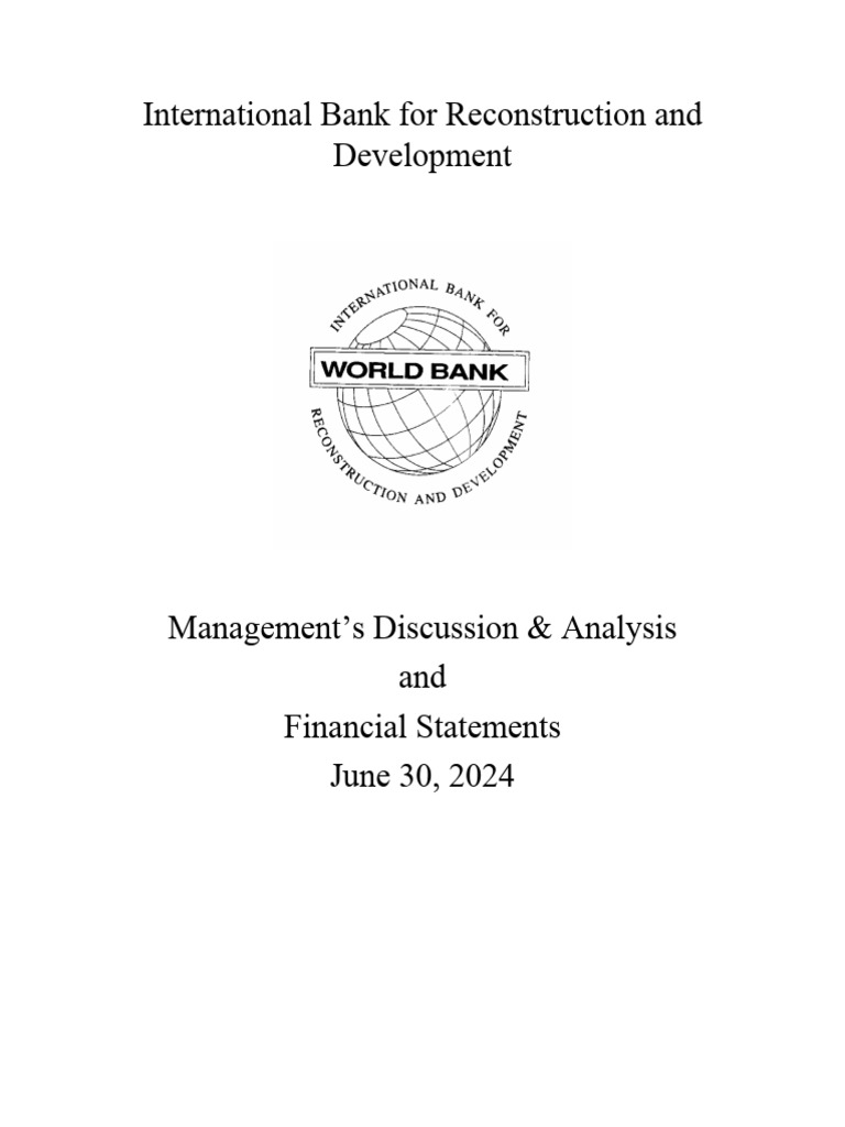IBRD Financial Statements June 2024 | PDF
