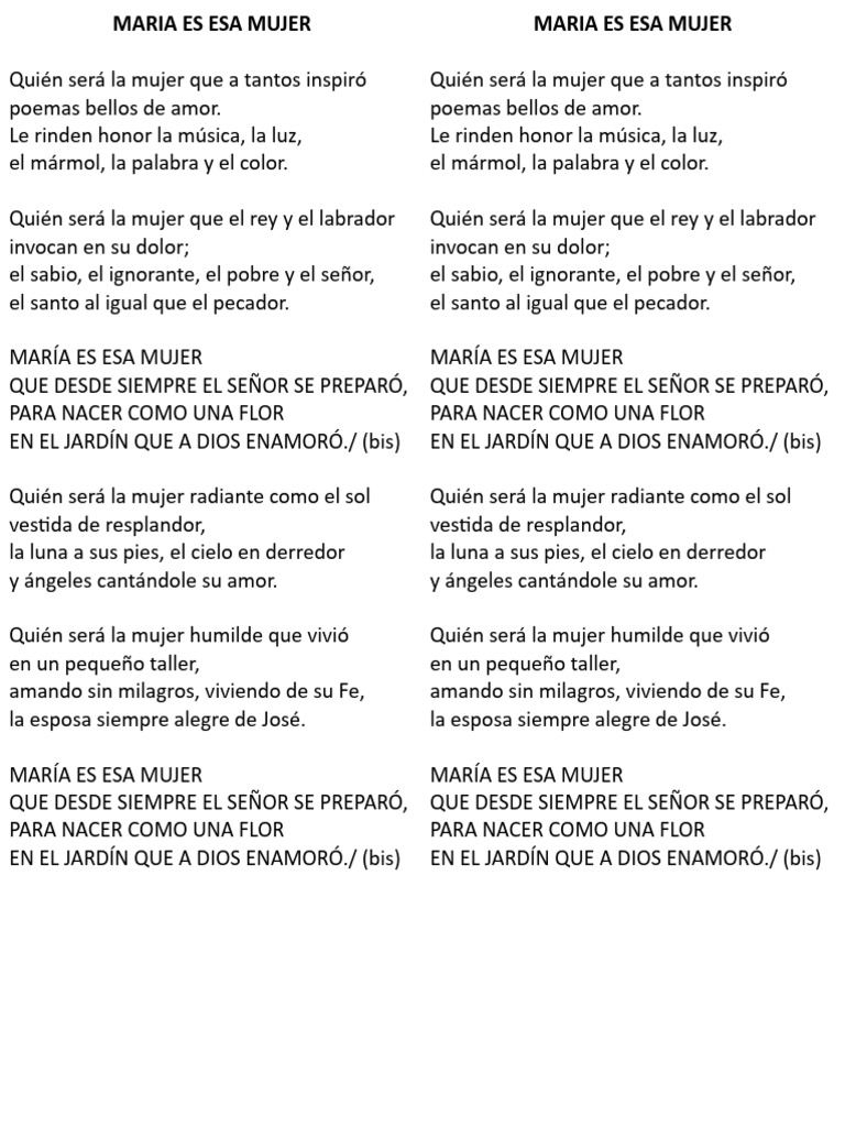 Maria Es Esa Mujer | PDF