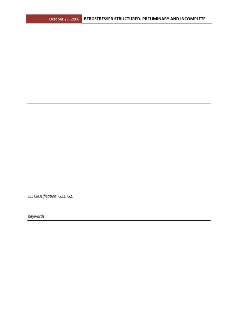 The Retail Market For Structured Notes: Issuance Patterns and ...
