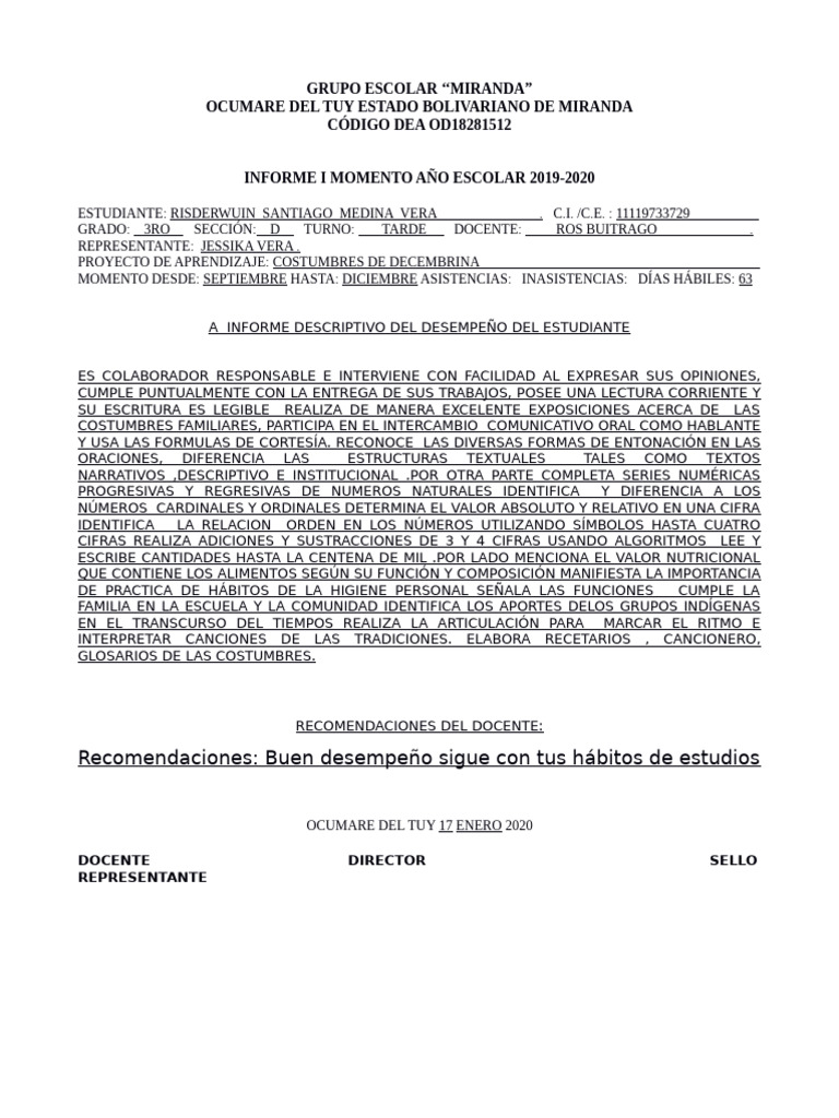 Boletas I Momento 2019 - 9 | PDF