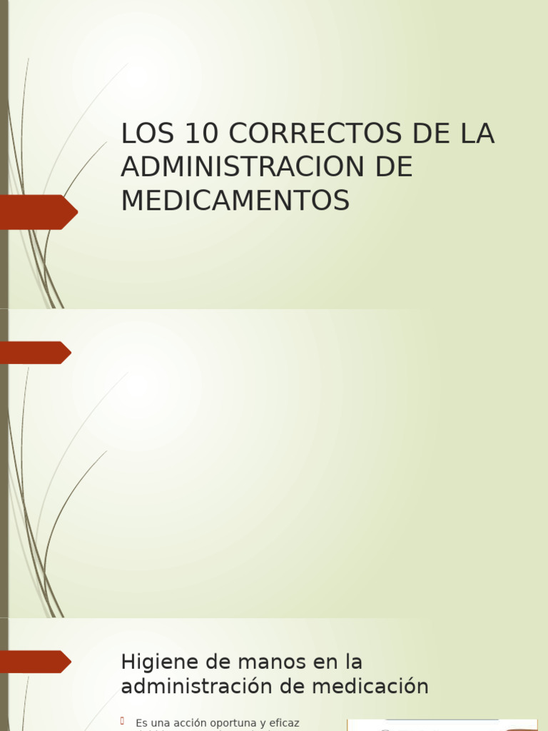 Los 10 Correctos de La Administracion de Medicamentos | PDF