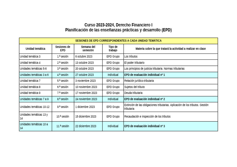 Calendario de Las EPD - 2023-2024 - Tagged | PDF